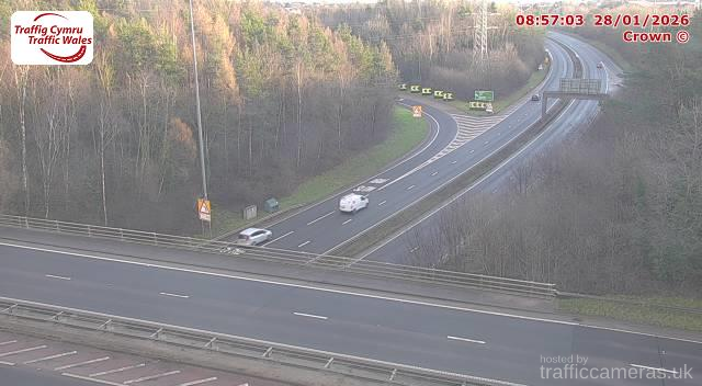 Latest CCTV Camera Feeds from the A55 Road - Traffic Cameras UK