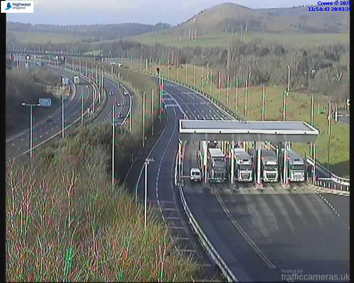Latest CCTV Camera Feeds from the M20 Motorway - Traffic Cameras UK